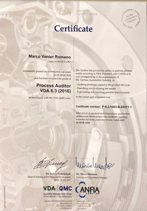 Auditing :: VR Quality S.a.s. di Marco Venier Romano - IATF 16949 ...